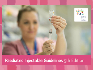 Products | Paediatric Injectable Guidelines Online